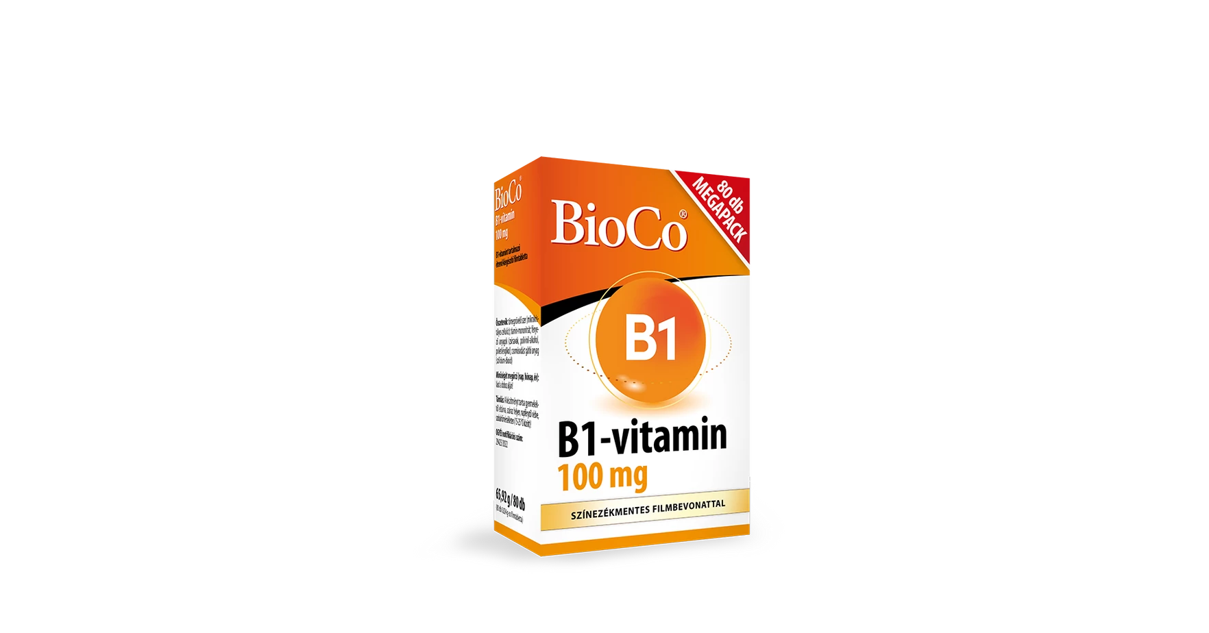 BioCo B1-vitamin 100 mg Megapack filmtabletta 80 db - Szív- és ...