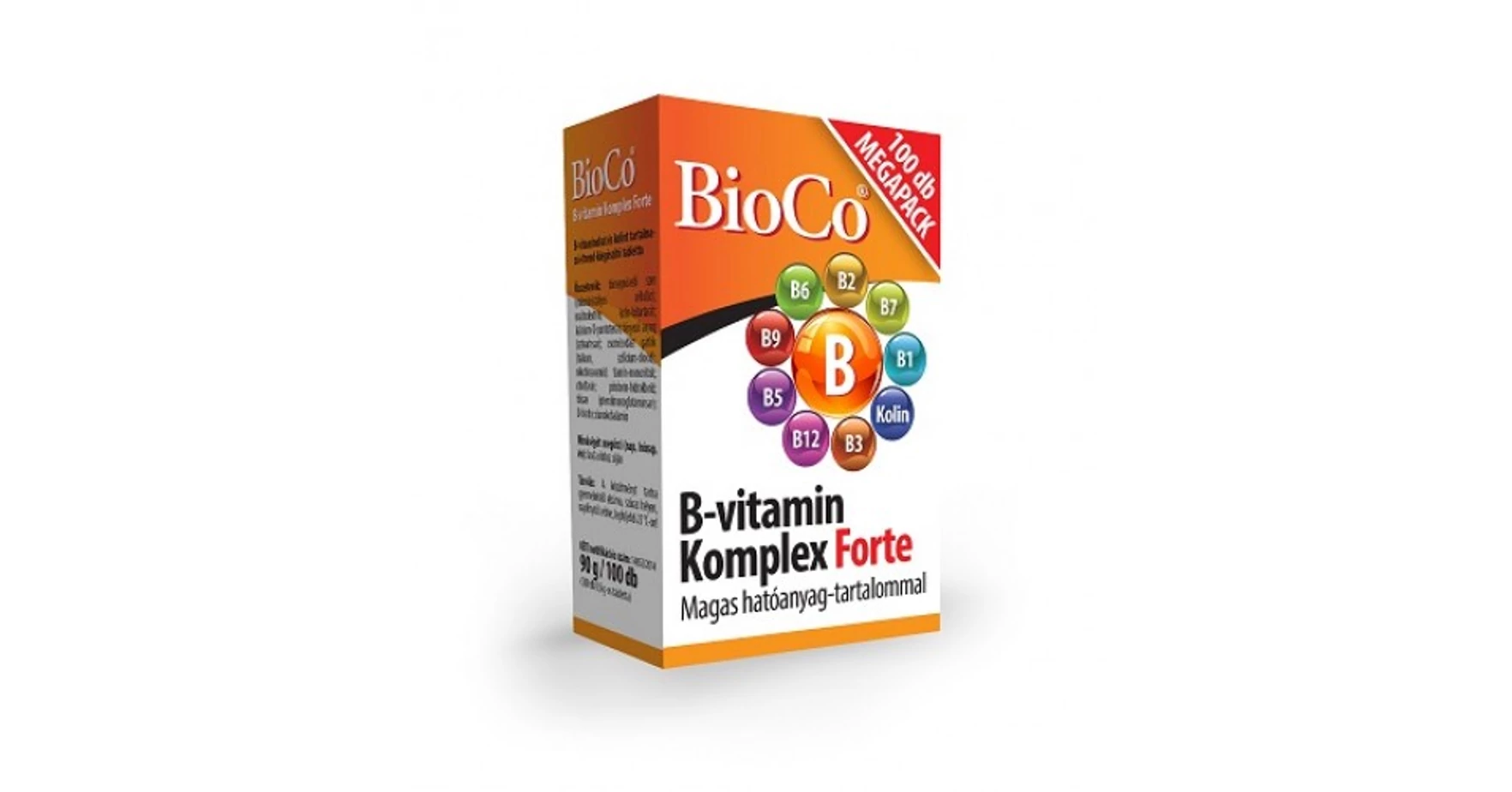 BioCo B-vitamin Komplex Forte 100 db - Szépségápolás - BioCo Webáruház ...