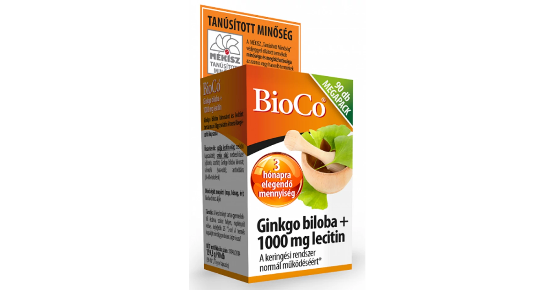 BioCo Ginkgo Biloba + 1000 mg Lecitin MEGAPACK 90 db - MÉKISZ ...